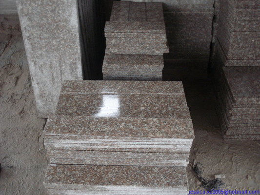 Peach Red G687 Granite Stair Step Riser Tread Bullnose For Sale G687 Granite Peach Red Granite Tiles