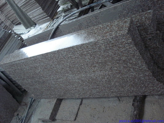 Peach Red G687 Granite Stair Step Riser Tread Bullnose For Sale G687 Granite Peach Red Granite Tiles