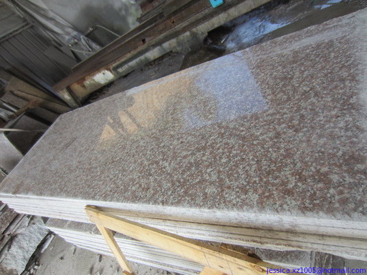 Peach Red G687 Granite Stair Step Riser Tread Bullnose For Sale G687 Granite Peach Red Granite Tiles