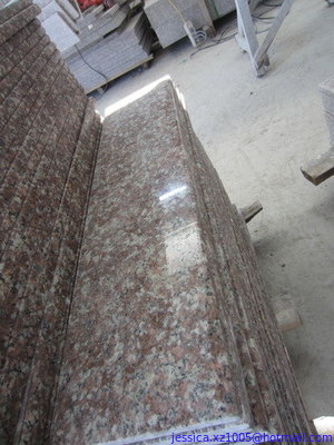 Peach Red G687 Granite Stair Step Riser Tread Bullnose For Sale G687 Granite Peach Red Granite Tiles