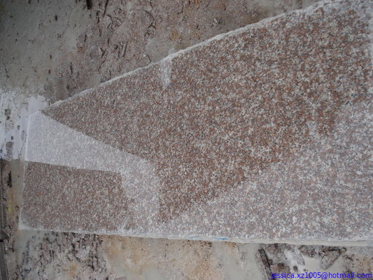 Peach Red G687 Granite Stair Step Riser Tread Bullnose For Sale G687 Granite Peach Red Granite Tiles