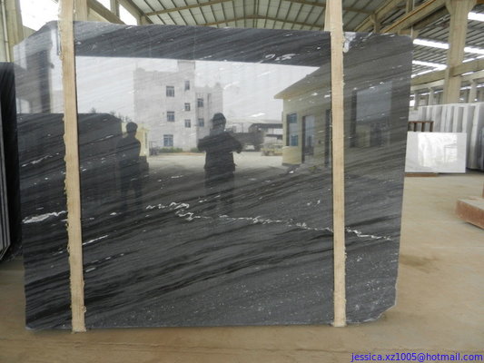 Factory Price Hot Sell Barry Black Marble For Flooring Tiles,Grey Vein Marble