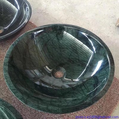 High Quality Green Marble Stone Wash Basin Beautiful natural Green marble stone bathroom basins and stone sinks