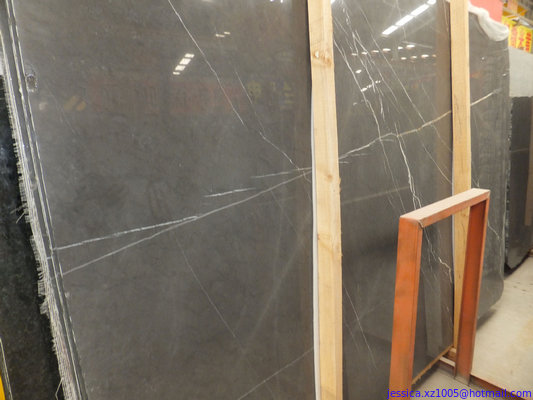 Cheap Price Hot Selling Natural Stone Slabs Pietry Grey Marble Iran pietry Grey marble,Gray marble with black veins