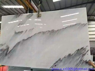 Hottest Marble Polished Blue Sky White Marble Types White Marble