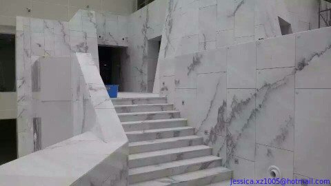 Hottest Marble Polished Blue Sky White Marble Types White Marble