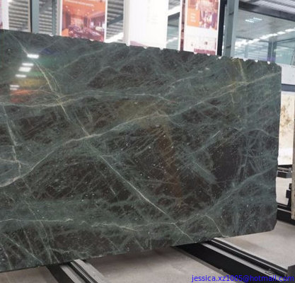 Wholesale Polished Forest Snow Granite Slabs Luxury Stone Snowing Forest Green Granite