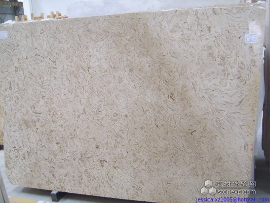 Popular Polishing Natural CREAM FLOWER Marble Cut To Size Slabs