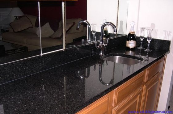 Black Granite,Black San Gabriel Granite Slab for Floor tile,vanity top,counter top