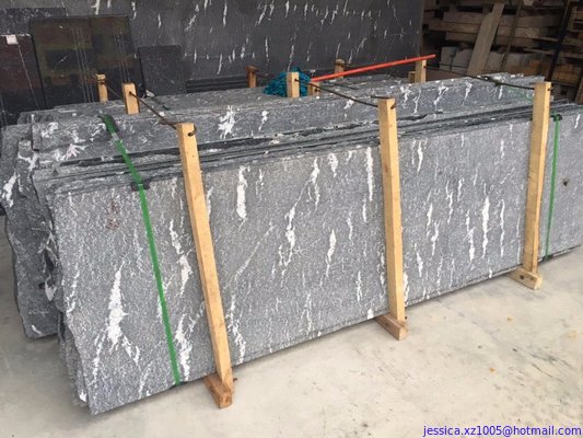 Natural stone Cheap construction materials Natural quarry stone Snow Grey Black color Granite slabs