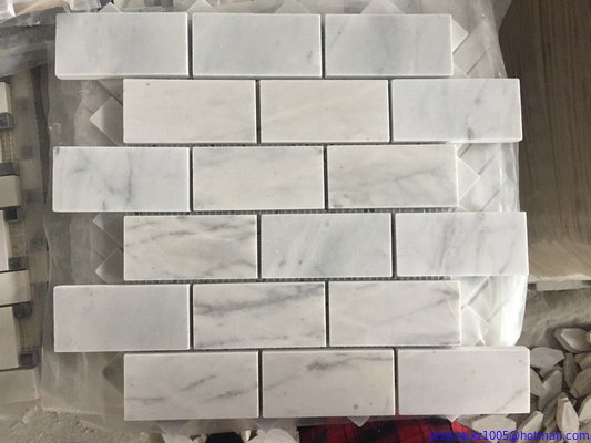 Hot sale White&Grey marble Mosaic wall tile for Backsplash,Kitchen,bathroom,shower