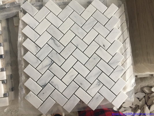 Hot sale White&Grey marble Mosaic wall tile for Backsplash,Kitchen,bathroom,shower
