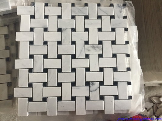 Hot sale White&Grey marble Mosaic wall tile for Backsplash,Kitchen,bathroom,shower