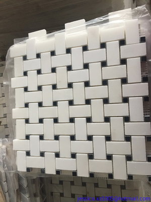 Royal White Square Marble Floor Tiles Mosaic For Modern Decoration New Design White Royal Botticino Stone Mosaic
