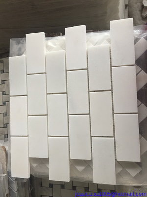 Royal White Square Marble Floor Tiles Mosaic For Modern Decoration New Design White Royal Botticino Stone Mosaic