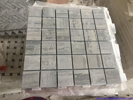 Good High Quality Marble Mosaic , New Design marble Mosaic tiles Blue Wood Mosaic