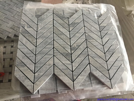 Good High Quality Marble Mosaic , New Design marble Mosaic tiles Blue Wood Mosaic