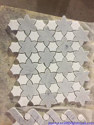 Carrara White Marble Mosaic,Marble Mosaic,White Marble Mosaic ,Eastern White Marble Mosaic