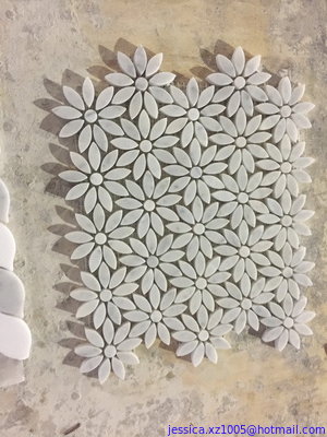 Carrara White Marble Mosaic,Marble Mosaic,White Marble Mosaic ,Eastern White Marble Mosaic