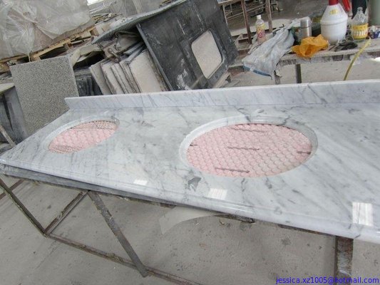 Hot sale Indoor Bathroom Carrara White Marble vanity top & Countertop