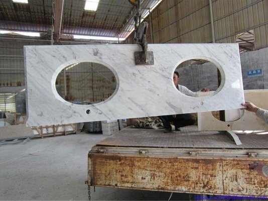 Hot sale Indoor Bathroom Carrara White Marble vanity top & Countertop