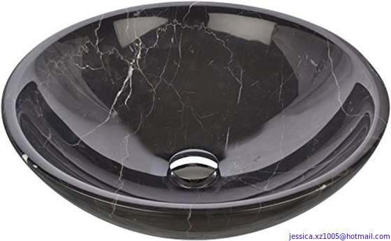 Good Quality Low price Nero Marquina marble bathroom vanity wash basins on sale