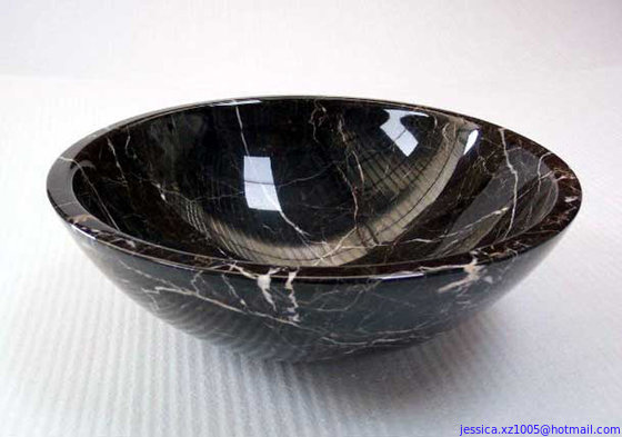 Good Quality Low price Nero Marquina marble bathroom vanity wash basins on sale