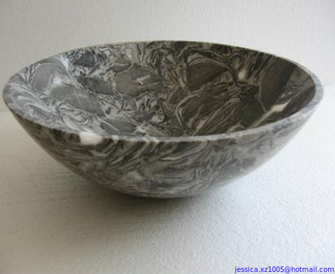 Grey Marble Sink King Flower marble Basin Wash Basin for kitchen/bathroom