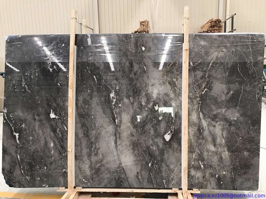 Romantic Grey slabs; Polished Marble tiles for Interior Decoration; Grey marbles with unique patterns and tunes