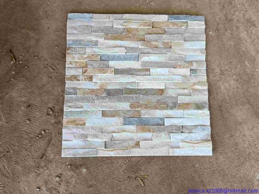 Natural Slate Wall Slab cladding stone/culture stone tiles Yellow Wood Slate Culture Stone