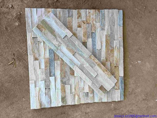 Natural Slate Wall Slab cladding stone/culture stone tiles Yellow Wood Slate Culture Stone