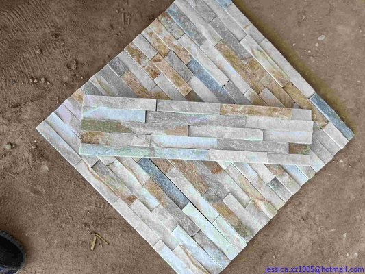 Natural Slate Wall Slab cladding stone/culture stone tiles Yellow Wood Slate Culture Stone