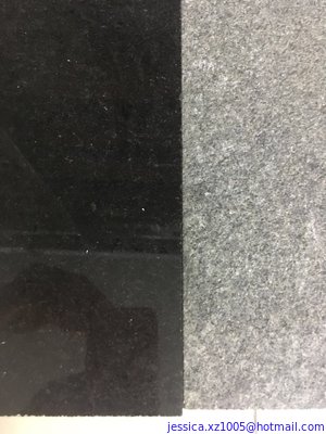 Flamed/Polished New G684 china black pearl granite cut to size floor covering tiles project materials