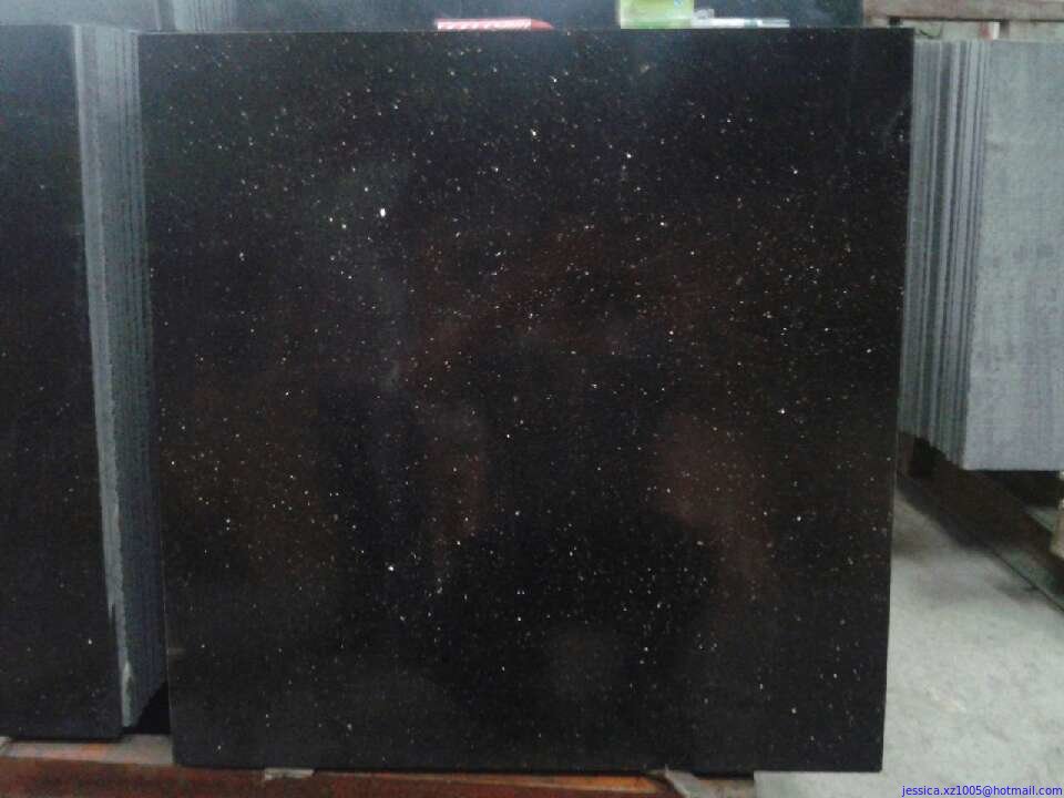 Hot Products Granite Counter Tops,Black Galaxy Granite-Polished Black Granite Tile/Slab/Counter Tops