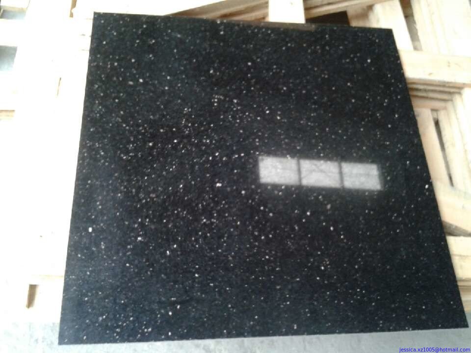 Star Black Galaxy Granite Counter Top,Vanity Tops,Black Galaxy Granite Tiles,Imported Granite Tile