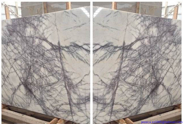A Grade New York Marble slab from Project marble supplier Polished White Marble Tiles, New York White Marble