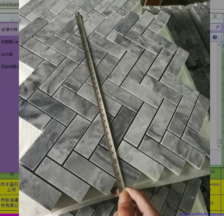 Grey Marble Mosaic,Marble Mosaic,Bardiglio Marble Mosaic ,Italian Grey Marble Bardiglio Mosaic