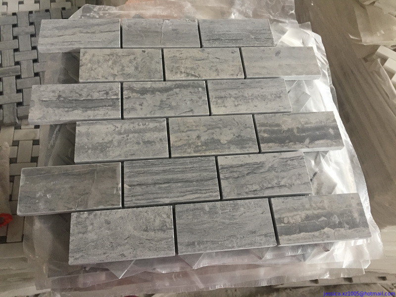 Good High Quality Marble Mosaic , New Design marble Mosaic tiles Blue Wood Mosaic