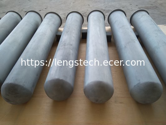 NSiC electric heating protective tubes for aluminum melting