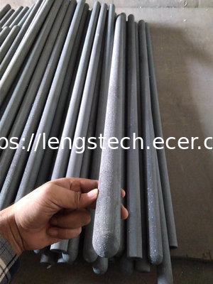 RSIC thermocouple protection tubes, ReSiC protective tubes, recrystallized silicon carbide pipes