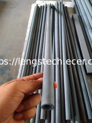 RSIC thermocouple protection tubes, ReSiC protective tubes, recrystallized silicon carbide pipes