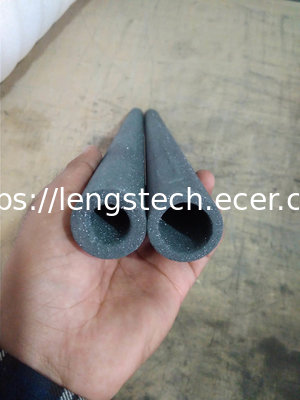 RSIC thermocouple protection tubes, ReSiC protective tubes, recrystallized silicon carbide pipes