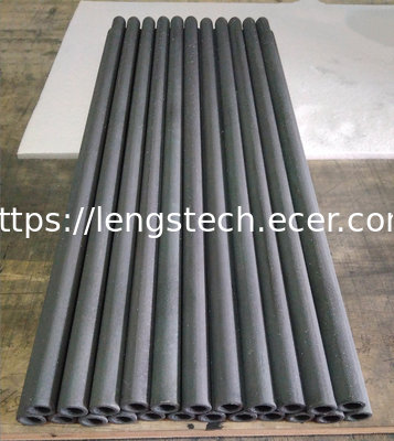 RSIC thermocouple protection tubes, ReSiC protective tubes, recrystallized silicon carbide pipes