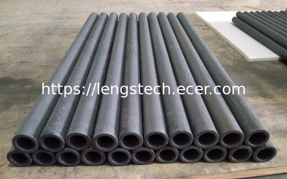 RSIC thermocouple protection tubes, ReSiC protective tubes, recrystallized silicon carbide pipes