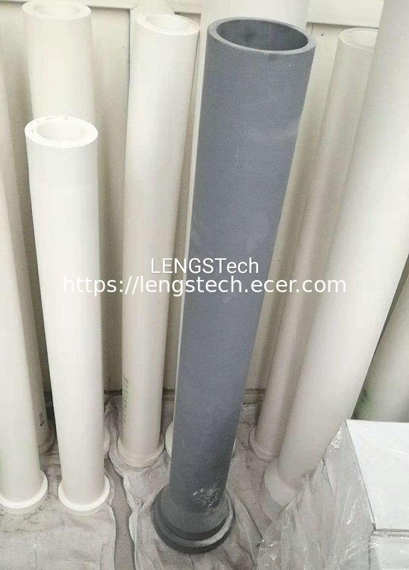 silicon nitride Si3N4 riser tubes for low pressure die casting application, aluminum melting & casting
