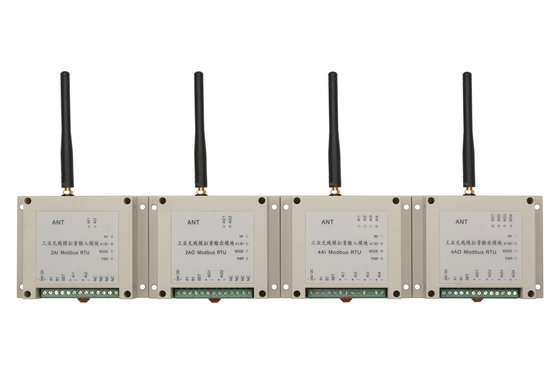 Wireless Analog I/O module 4 analog inputs 0-5V or 4-20mA wireless control distance 2km