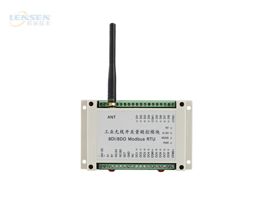 10DI10DO wireless I/O module 2-3km remote ON-OFF control 10 digital input 10 relay output free band no communication fee