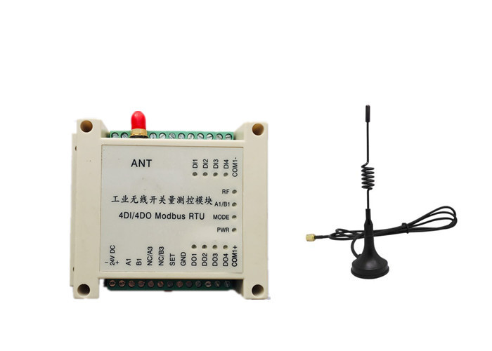 4-Loop wireless DI/DO module 433MHz Modbus RTU 2km wireless ON-OFF control