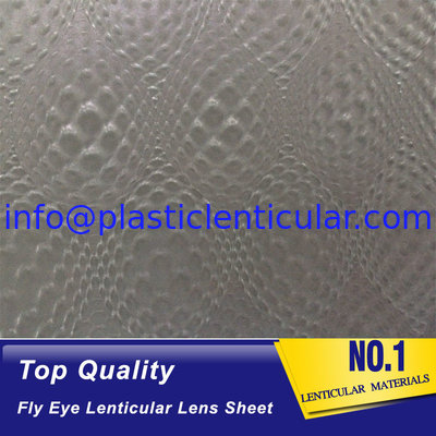 latest flying 3d lenses fly-eye plastic sheet film fly eye lenticular sheet
