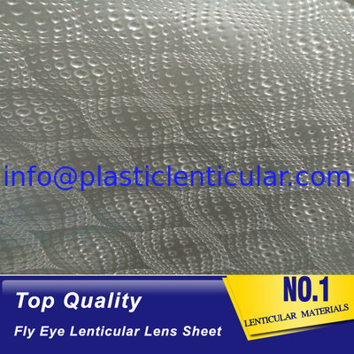 latest flying 3d lenses fly-eye plastic sheet film fly eye lenticular sheet